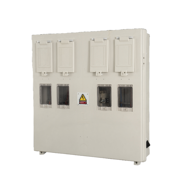 QUADRUPLE CONSUMER FRP METER BOX- 160 AMPS - Technogroup